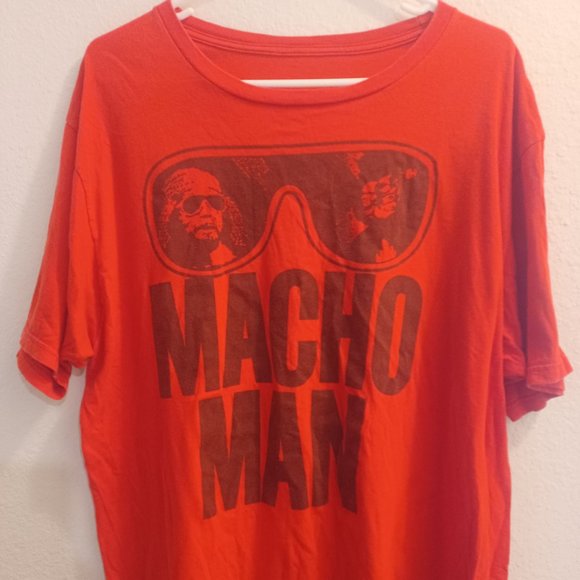 WWE | Shirts | Macho Man Randy Savage Tshirt Xl Red | Poshmark
